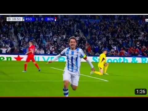 ⚽️ Mikel Oyarzabal Goal, Real Sociedad vs Benfica (3-0), Goals Results-Extended Highlights-2023