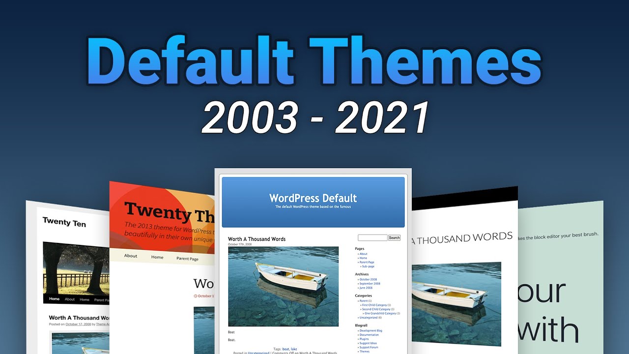 Default WordPress Themes: Their History and Evolution