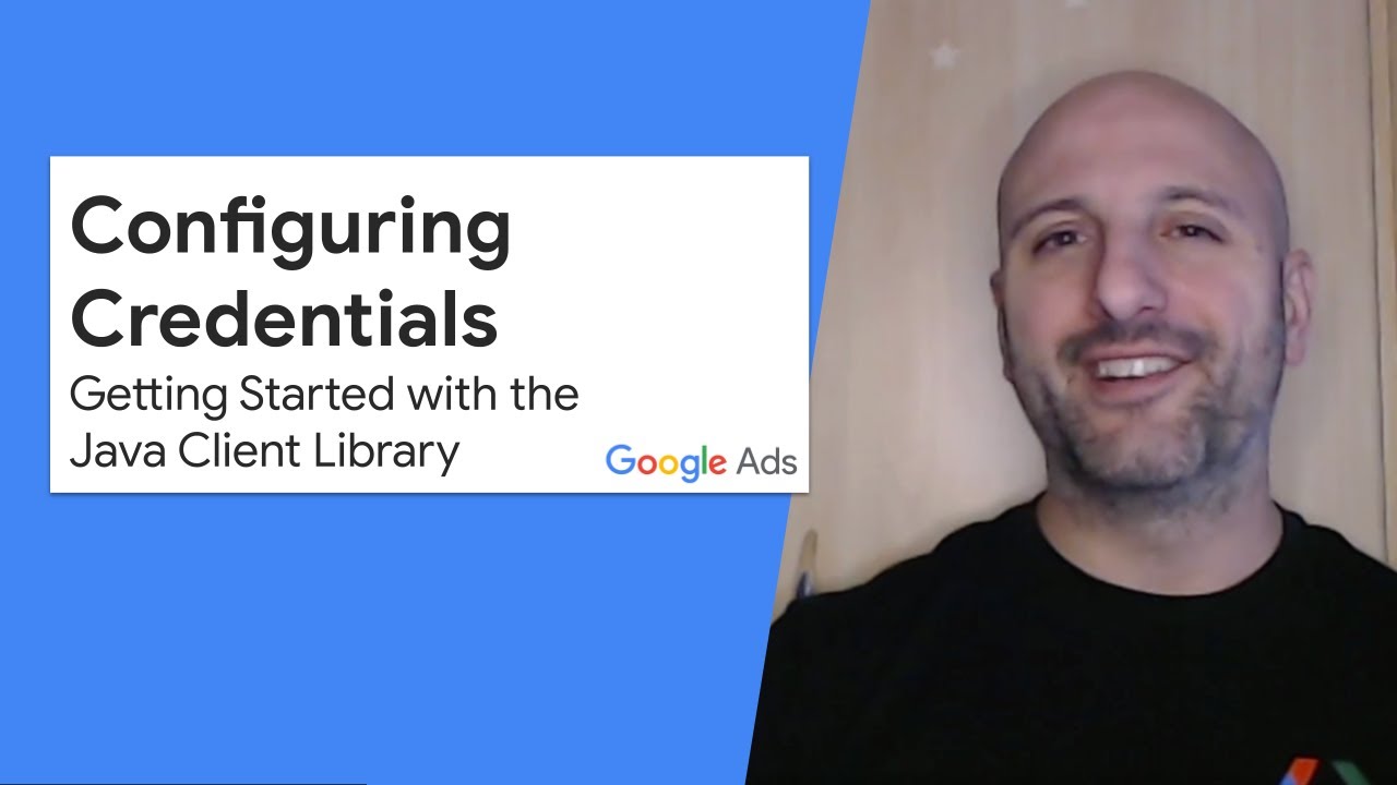 Getting started with the Java client library - Configuring credentials