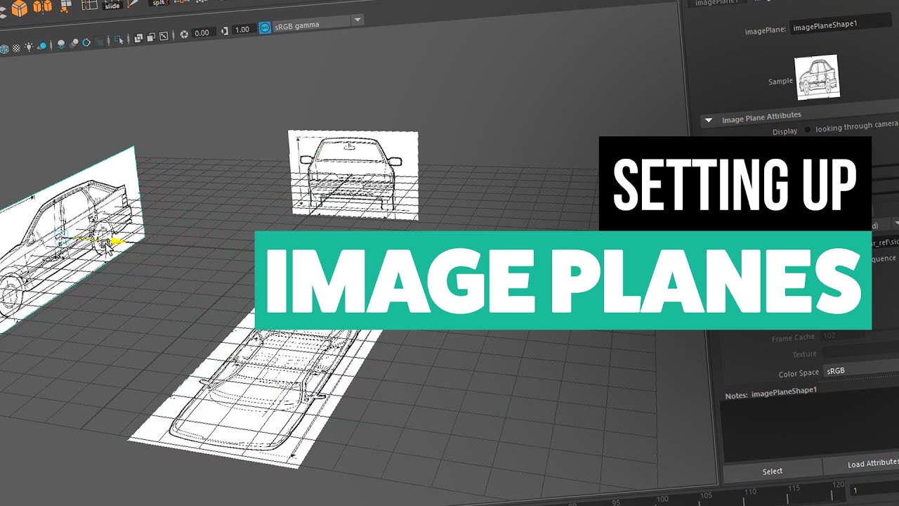 Setting up Image Planes in Maya