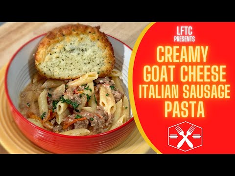 Creamy Goat Cheese Italian Sausage Pasta Made In The Ninja Foodi!