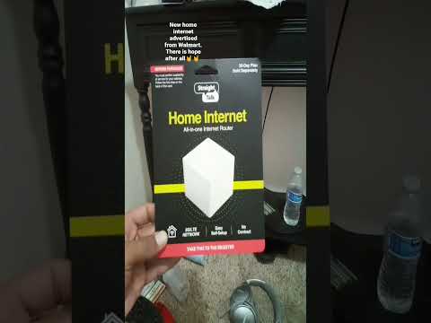 New home internet router from Straight Talk, found at Walmart.