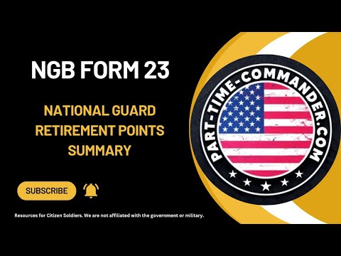 NGB Form 23: National Guard Retirement Points Summary