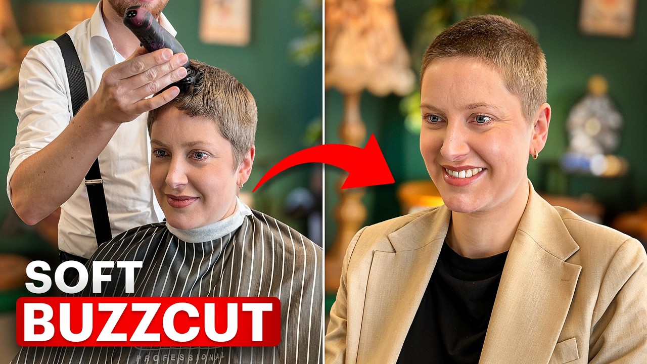 The Soft feminine buzzcut - She went shorter than ever!