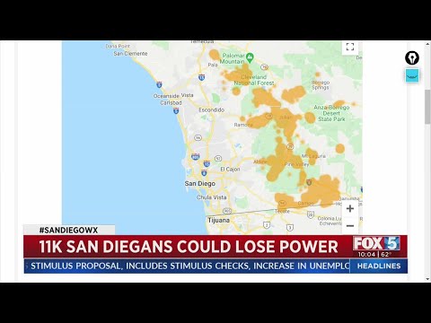 SDG&E Outages: Nearly 11K Customers Face Potential Power Shutoffs