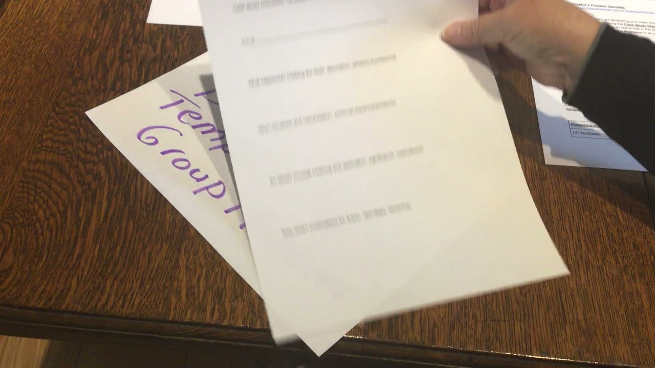 Assignment 2. How to complete the Case Study Discussion Template for the Group Members