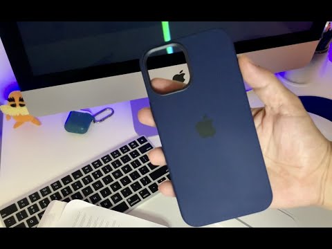 Unboxing Silicone Case (MagSafe) IPhone 12 pro Max Deep Navy