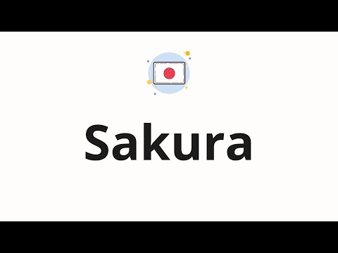How to pronounce Sakura