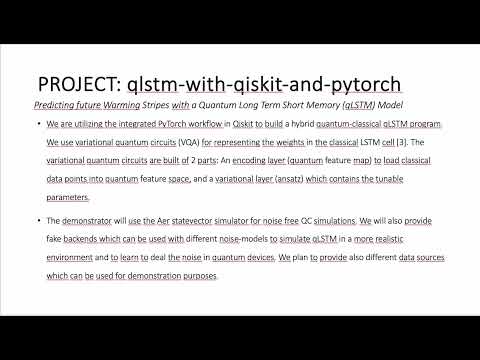 qLSTM with Qiskit and Pytorch - Backdrop Build