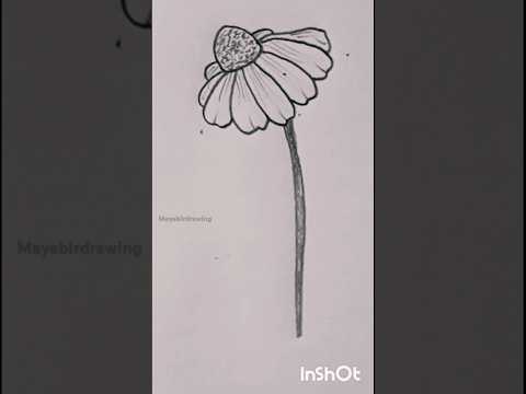 Easy Flower Drawing For Beginners (very simple)#drawing #flowers #easy #shortsfeed #shortvideo #fyp