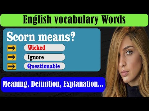 What does Scorn mean? | What is Scorn? | Scorn meaning in English | English Grammar