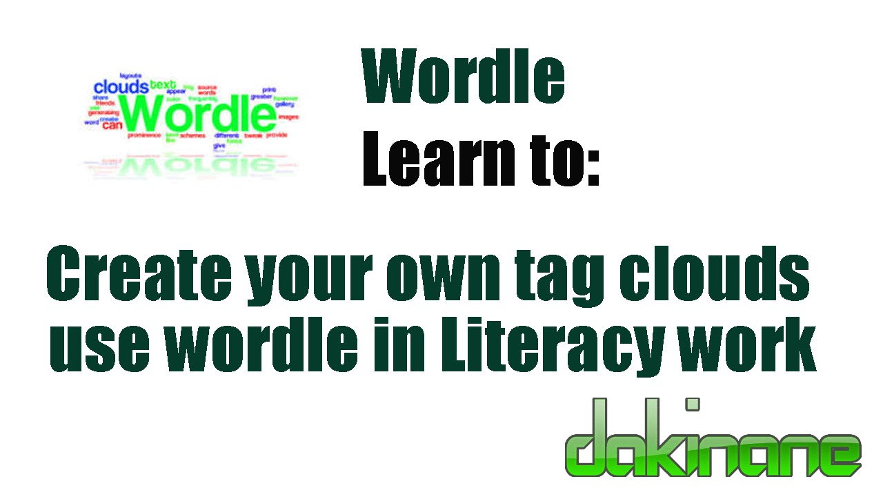 Wordle - Word Cloud Tutorial