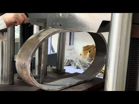 Flattening Test of 18 in  SCH40 ASTM A53 Grade B ERW Steel Pipe at Third Party Laboratory