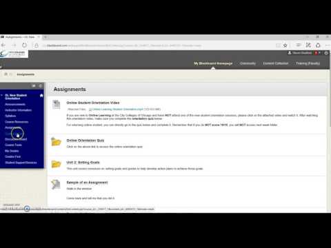 CCC Blackboard Tour for Online Students