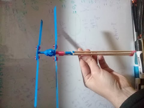 3D file Coaxial rotor with elastic band motor・3D print design to ...