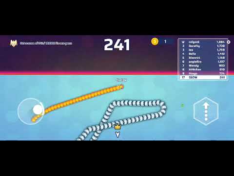 My first time plaing snake.io and filming it!( I love it )(acctualy i have so much snakes)