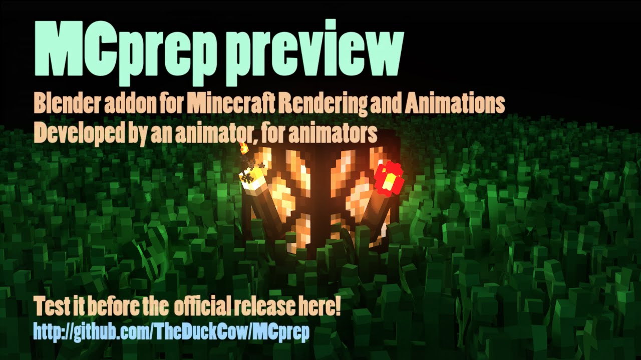 #MCprep Minecraft addon pre-release demo