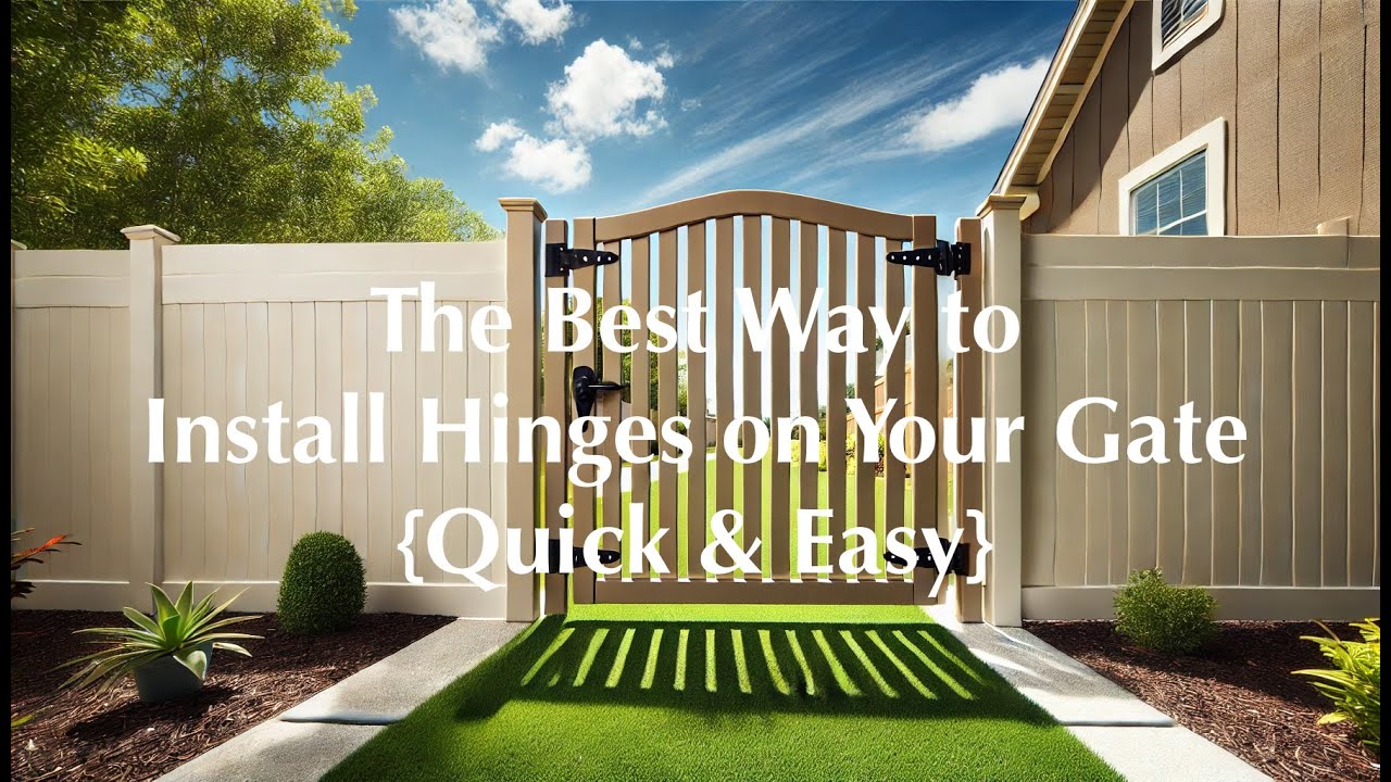 The Best Way to Install Hinges on Your  Gate Quick & Easy
