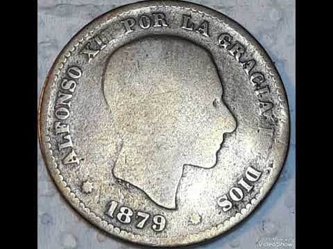 Spain 10 Centimos Alfonso XII 1879 Coin Most Valuable.