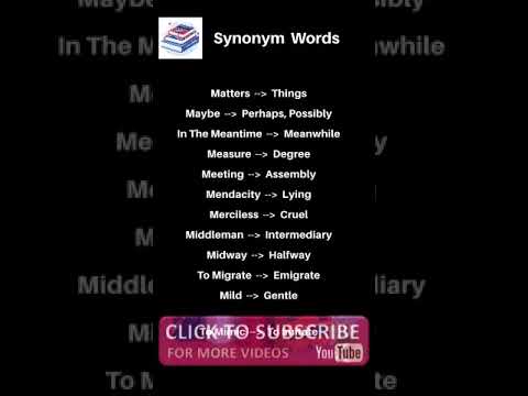 Synonym Words Expanding #englishvocabulary #wordwonders #synonym #synonymous #synonyms #words #ielts