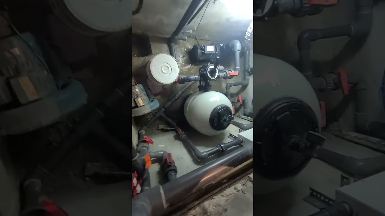 Pool pump room. and control panal ..#construction #automobile #pool #summing #pool #controller