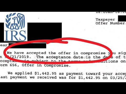 IRS Form 433 A OIC & 656 - IRS Offer in Compromise Example - accepted