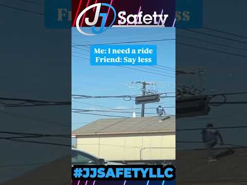 I Rode a House Through Town(On the Roof) #jjsafetyllc #safetyfirst #safety fails