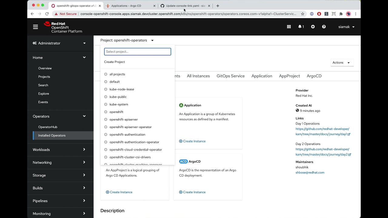 Red Hat OpenShift GitOps 1.0 Overview