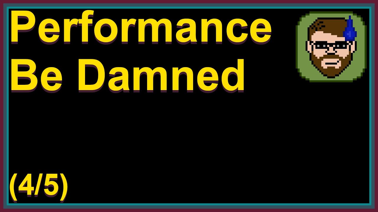 Performance Be Damned - Devlog 4/5 - Made With GDevelop