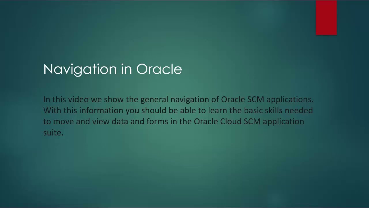 Navigation in Oracle