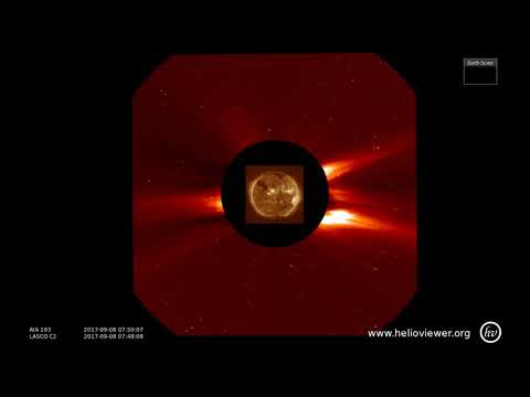 AIA 193, LASCO C2 (2017-09-07 09:55:53 - 2017-09-09 21:20:29 UTC)