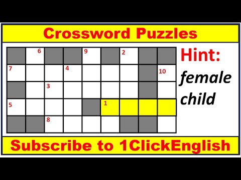 Crossword Puzzles Test-10|WordPuzzle|Questions|Tricky|Questions |English Crossword Game|QuizGame