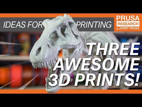 Cool 3D prints from our office: T-Rex, Boxer Engine & 3D Clocks