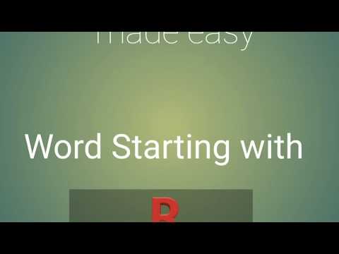 Word power made easy. Words Starting with R