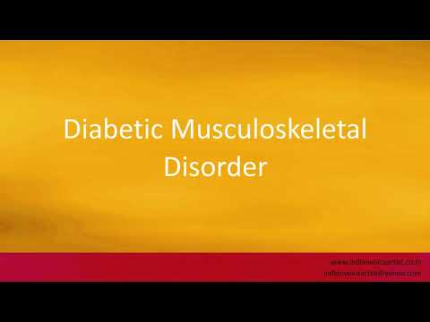 Pronunciation of the word(s) "Diabetic Musculoskeletal Disorder".
