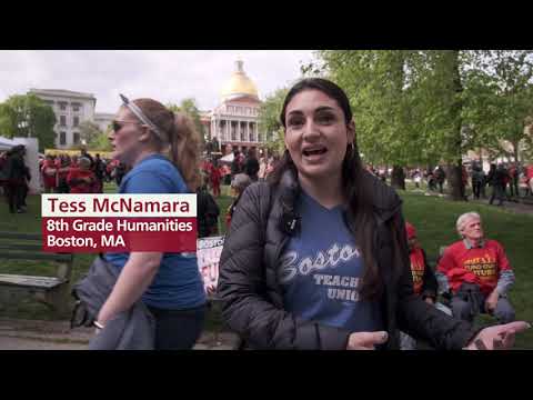 Thousands Gather at Massachusetts State Capitol to Call For Public Education Funding