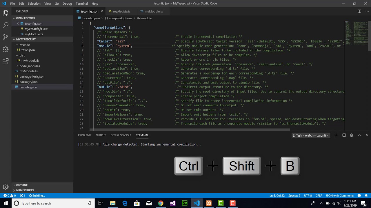 Add module loader SystemJS for Typescript [Working 100%]