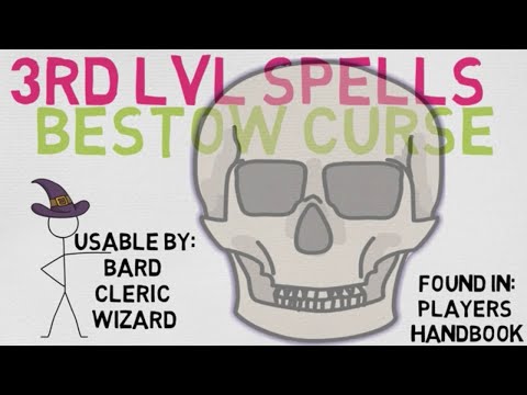 3rd Level Spell #4: Bestow Curse (DnD 5E Spell)