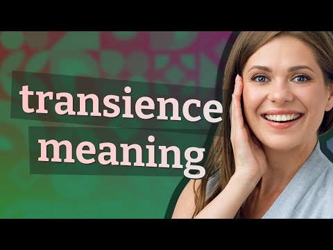 Transience | meaning of Transience