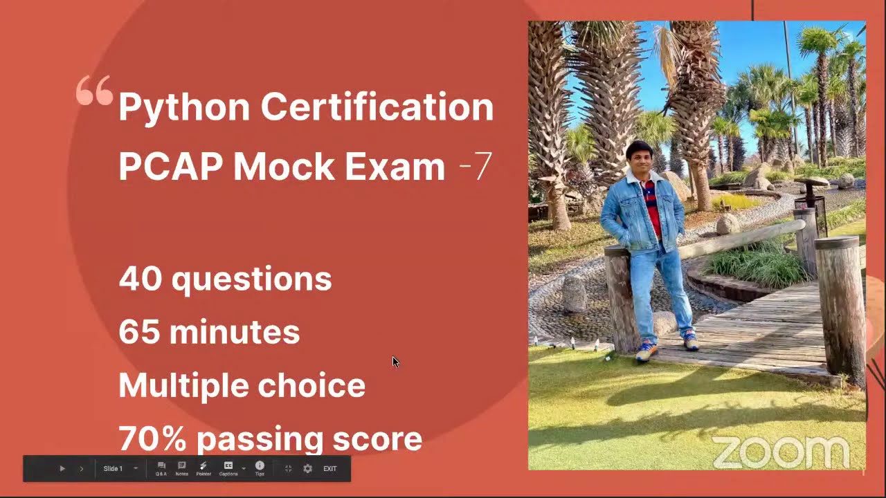 Python Certification PCAP practice Exam