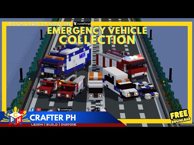 Minecraft Vehicle Collection #2 - Emergency Response Vehicles Minecraft Map