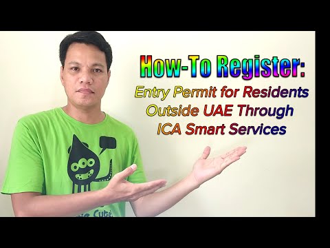 How-To Register Entry Permit for Residents Outside UAE Through ICA Smart Services | Dad's InfoTV
