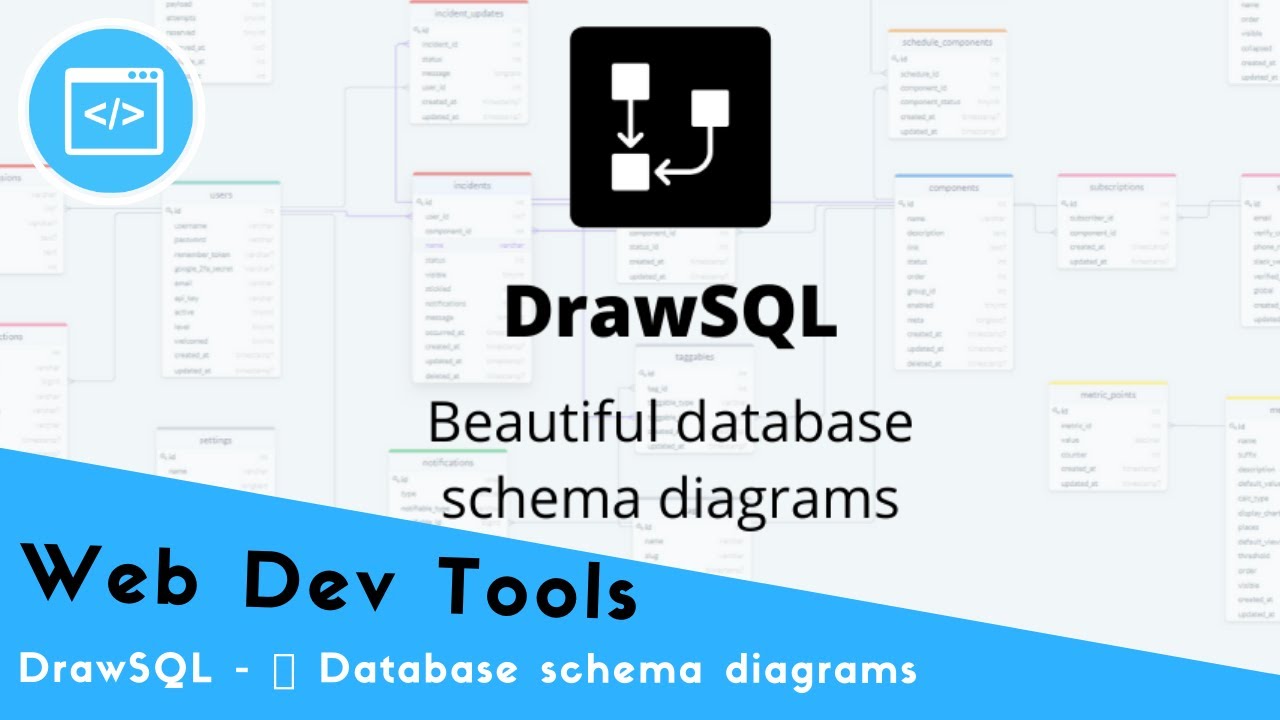 DrawSQL: Create and visualize beautiful database entity relationship diagrams.
