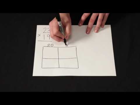 Multiplying 23 x 19 Using the Area Model of Multiplication