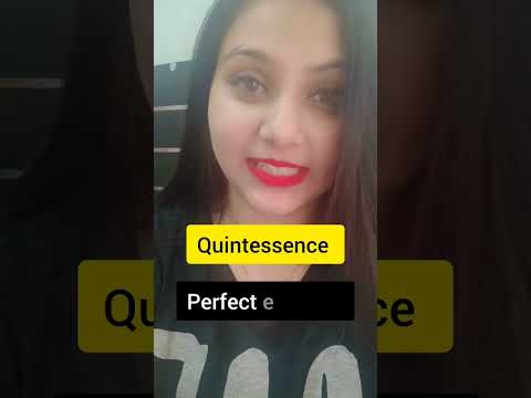 "Quintessence" meaning.#shorts #shortvideo #viral #vocabulary #trending