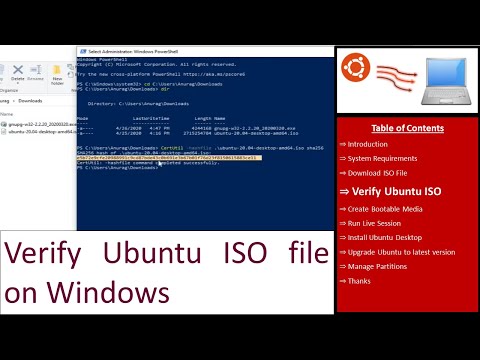 Verify Ubuntu ISO file on Windows - Ubuntu Installation Tutorial # 02
