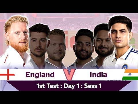 England vs India | 1st Test : Day 1 : Sess 1 | Innings Scorecard Preview