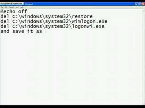 making a batch file to delete things