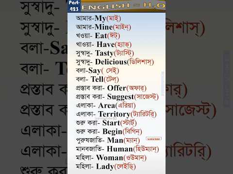 English eq H2O.Part-423 Synonym words|#learnenglish #englishwords
