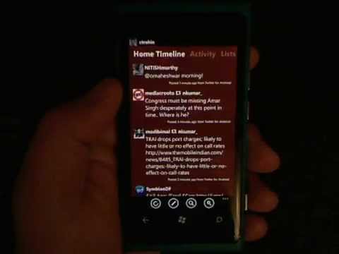 Brink - Twitter client for Windows Phone - Video review